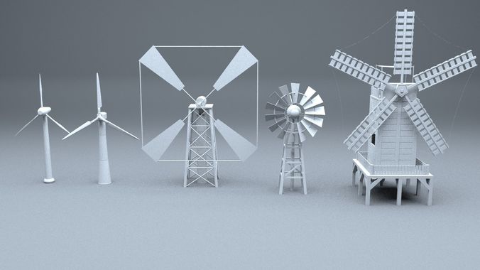 3D model Environment Units-part-1 - 5 pieces 3D model VR / AR / low ...