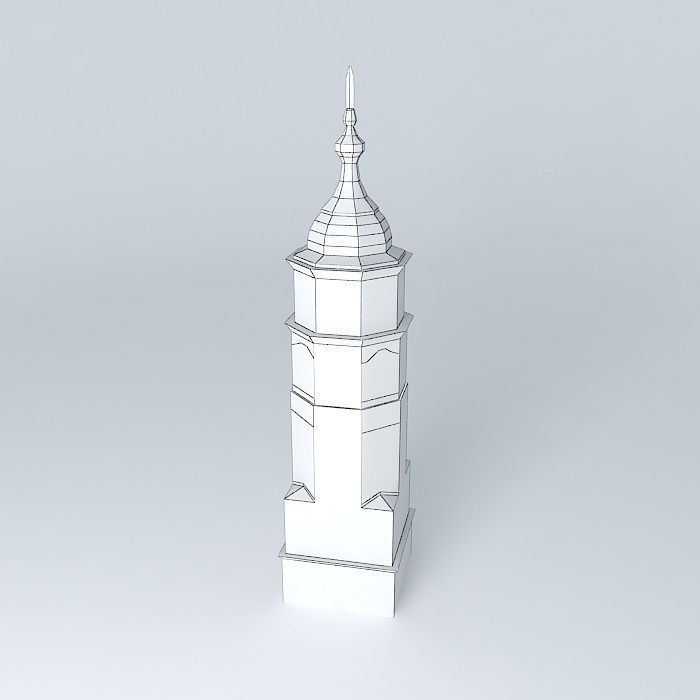 3D model Historical Clock Tower VR / AR / low-poly | CGTrader