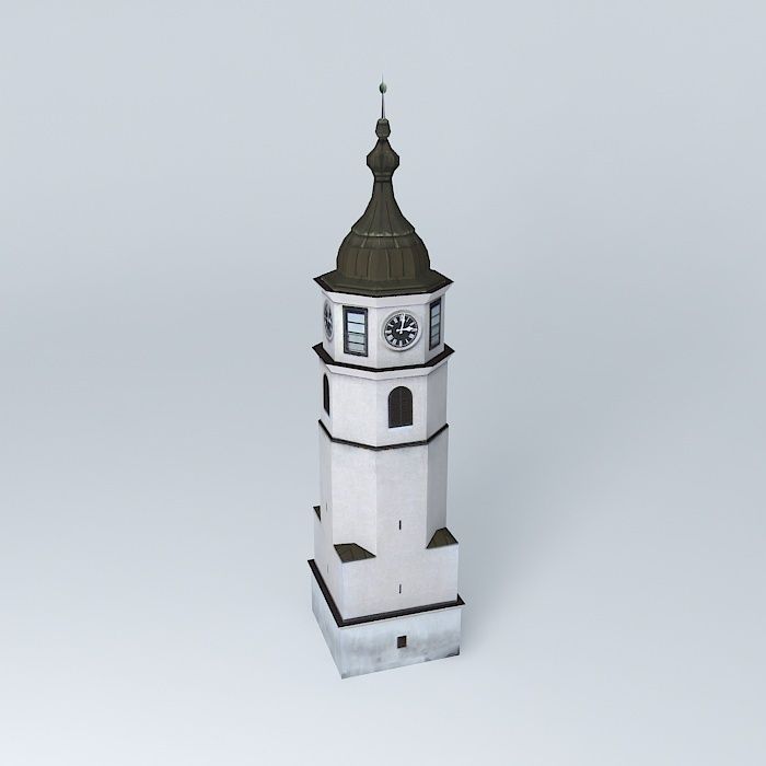3D model Historical Clock Tower VR / AR / low-poly | CGTrader
