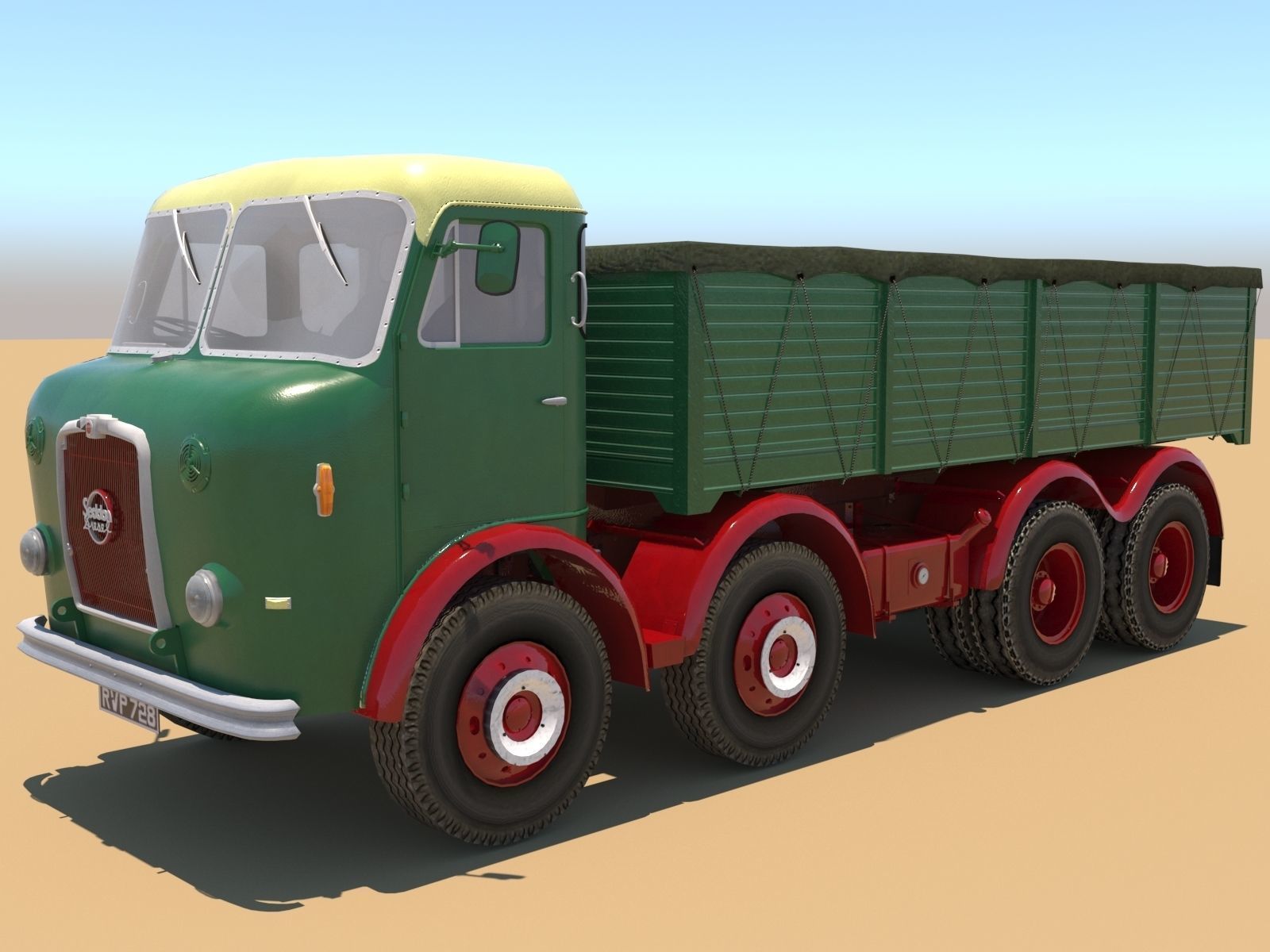 3D model Seddon DD8 Lorry VR / AR / low-poly | CGTrader