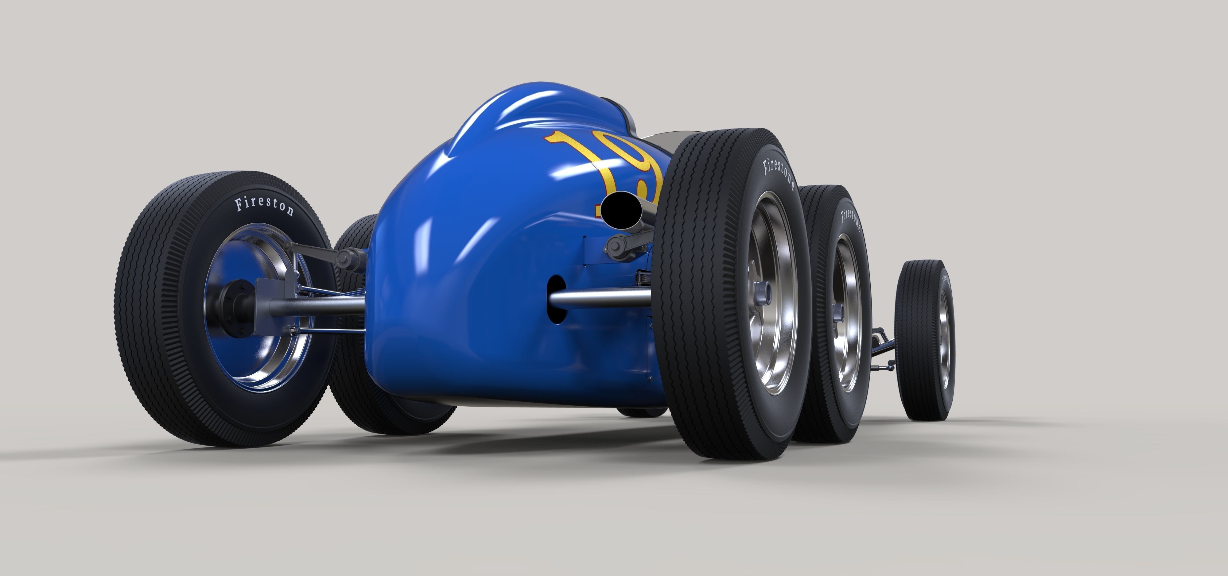 Pat Clancy Special six-wheeler Formula One 3D model | CGTrader