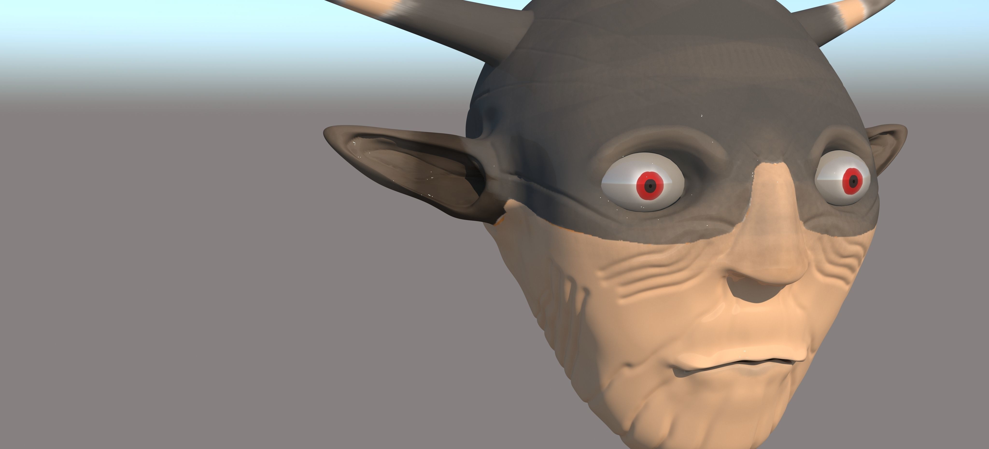 10000 BC old war troop face 3D model | CGTrader