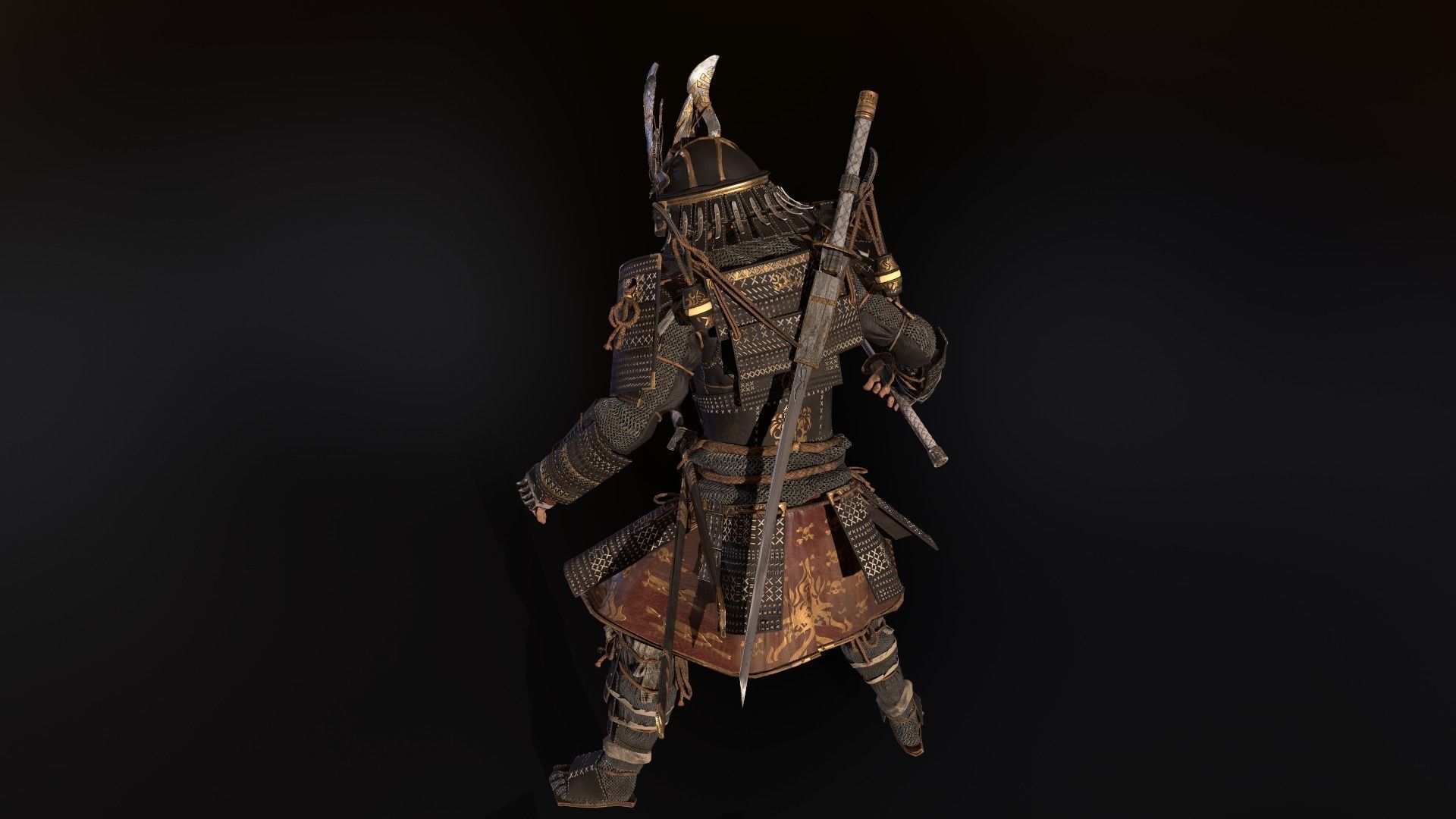 3D model Samurai Remastered VR / AR / low-poly rigged animated | CGTrader