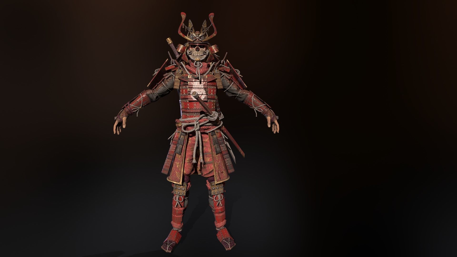 3D model Samurai Remastered VR / AR / low-poly rigged animated | CGTrader