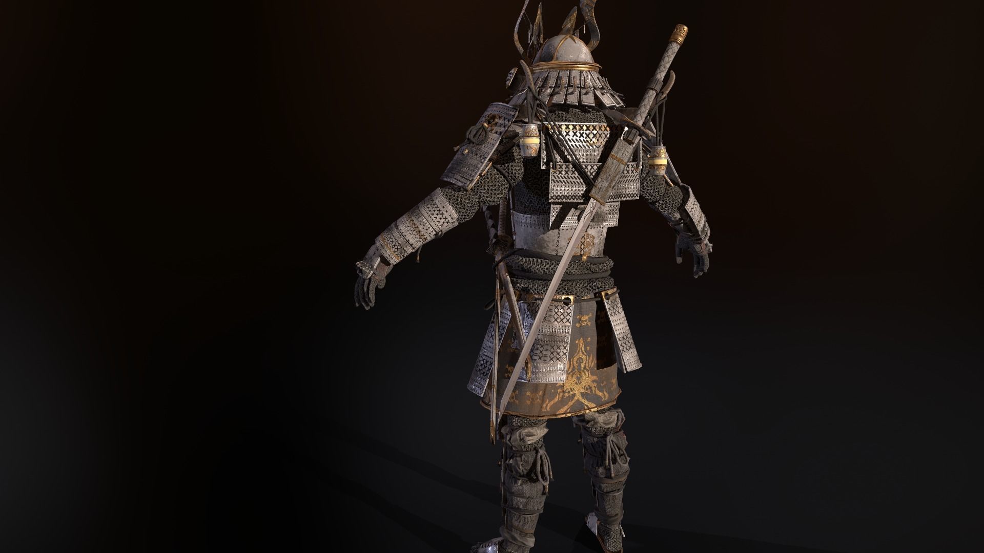 3D model Samurai Remastered VR / AR / low-poly rigged animated | CGTrader