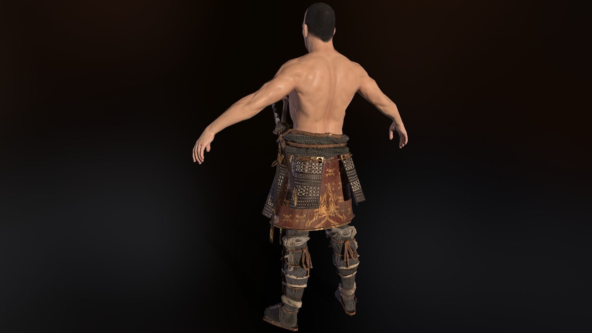 3D model Samurai Remastered VR / AR / low-poly rigged animated | CGTrader