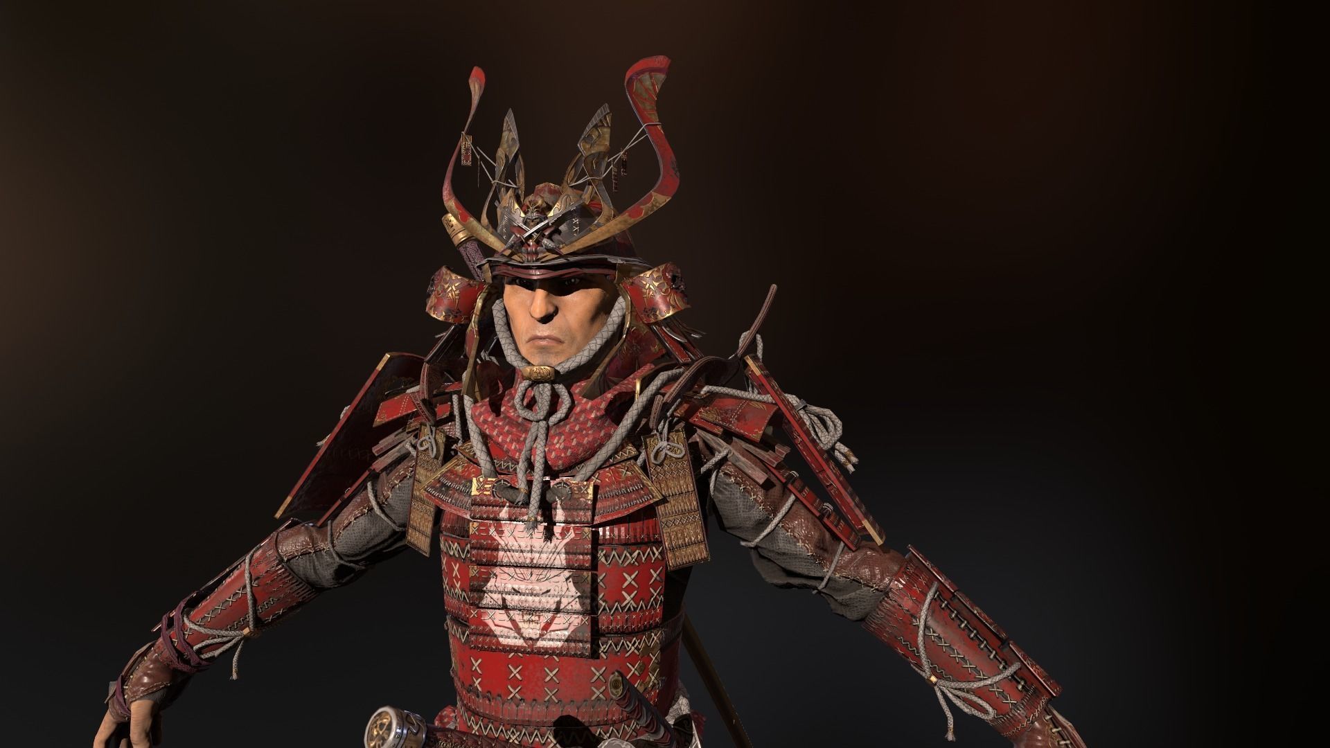 3D model Samurai Remastered VR / AR / low-poly rigged animated | CGTrader