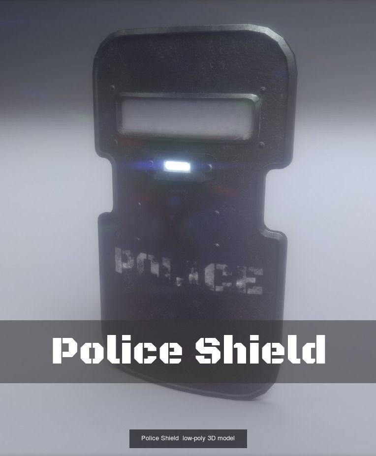 Balistic Police Shields 3D Model Collection | CGTrader