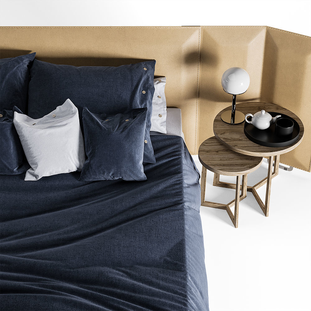 Flexform Eden Plus Bed 3D model | CGTrader