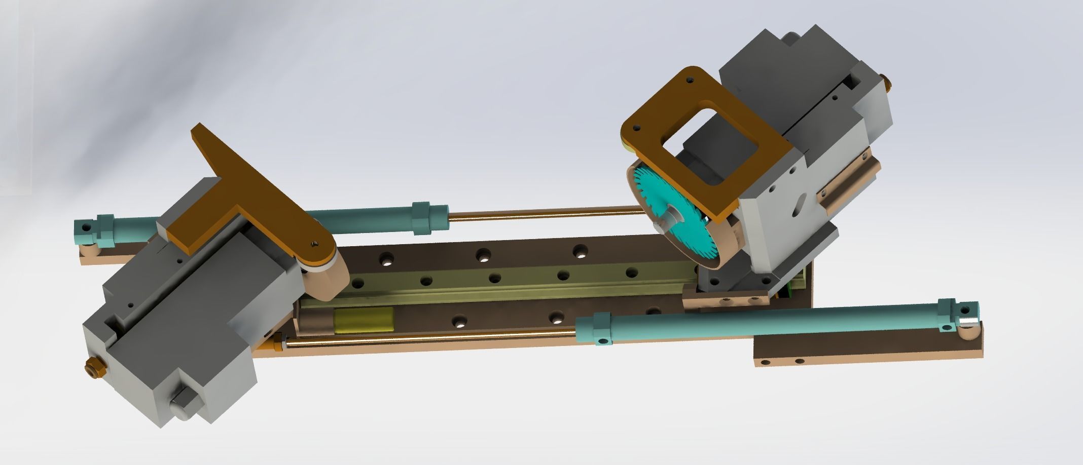 Single track cutting mechanism 3D model animated | CGTrader