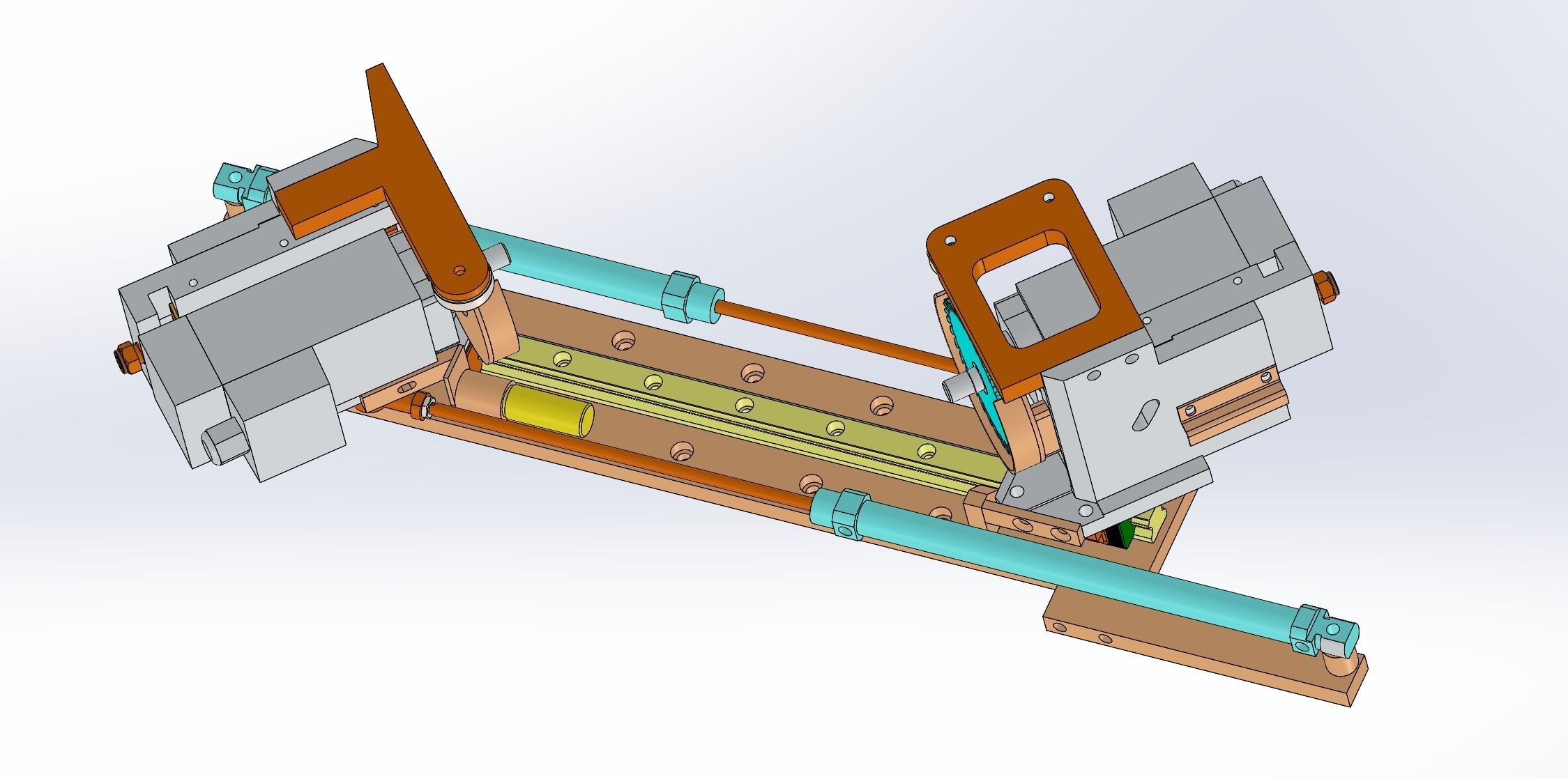 Single track cutting mechanism 3D model animated | CGTrader