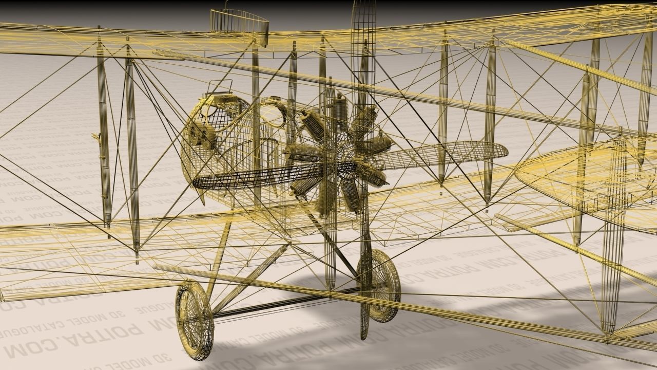 De Havilland DH 2 Fighter Aircraft - WWI - 1916 - Lt DH Geary - 3D ...