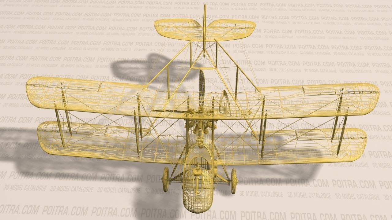 De Havilland DH 2 Fighter Aircraft - WWI - 1916 - Lt DH Geary - 3D ...