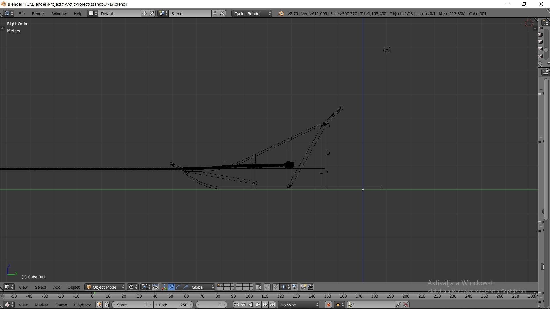 Dog Sled 3D model | CGTrader