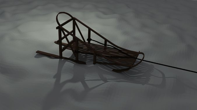 Dog Sled 3D model | CGTrader
