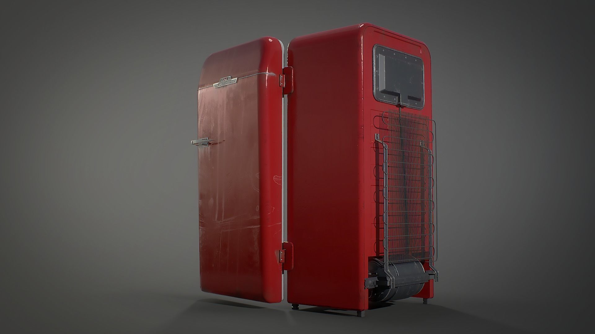3D model Vintage Soviet Fridge - ZIL Moskva VR / AR / low-poly | CGTrader