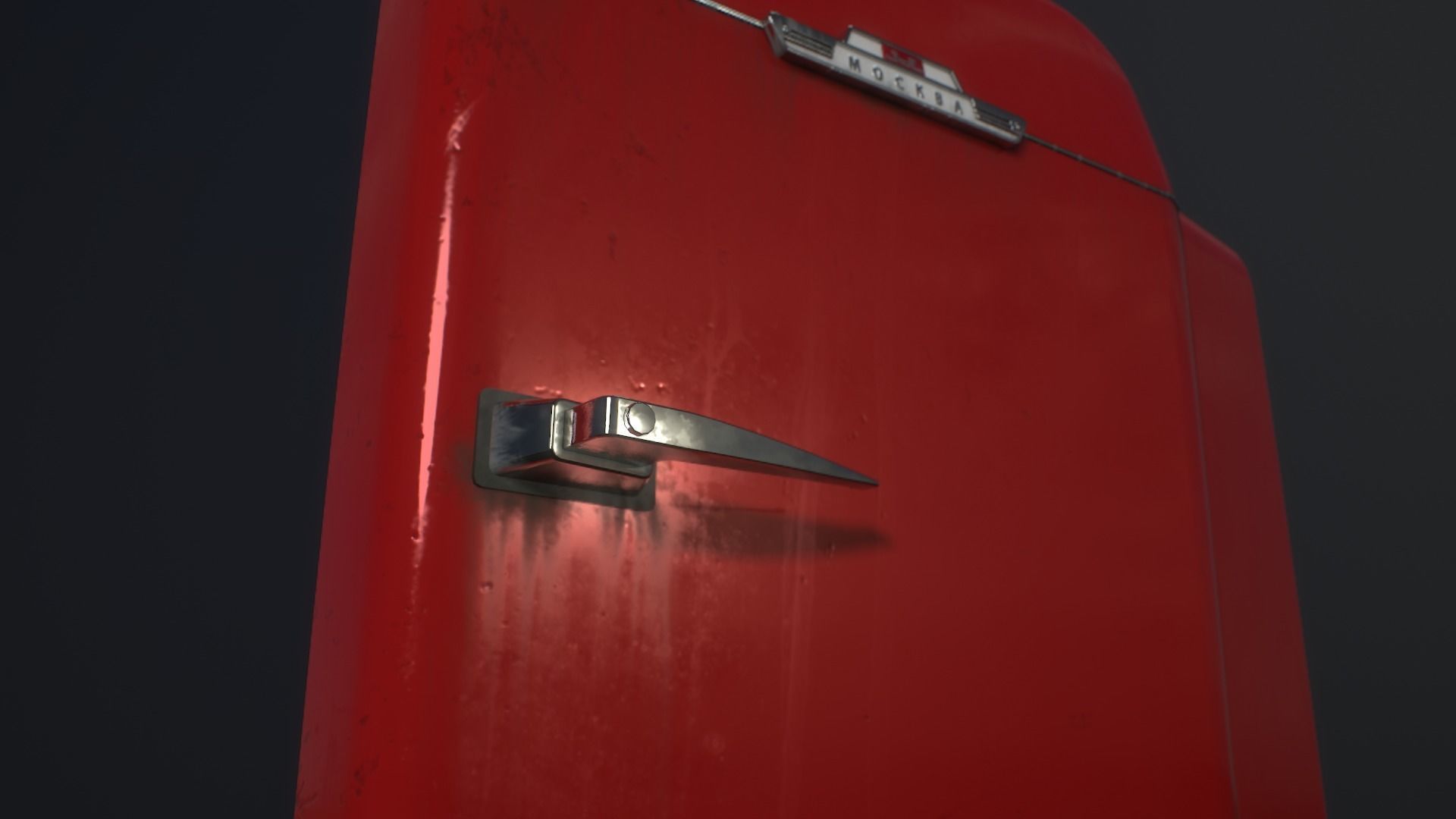 3D model Vintage Soviet Fridge - ZIL Moskva VR / AR / low-poly | CGTrader