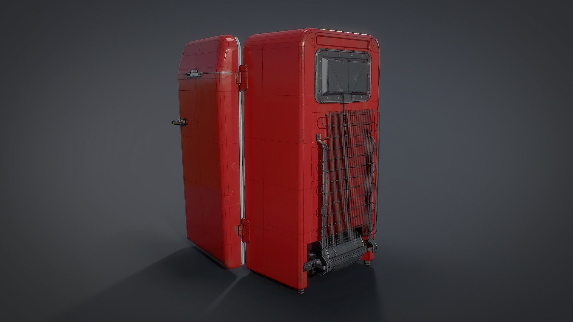 3D model Vintage Soviet Fridge - ZIL Moskva VR / AR / low-poly | CGTrader