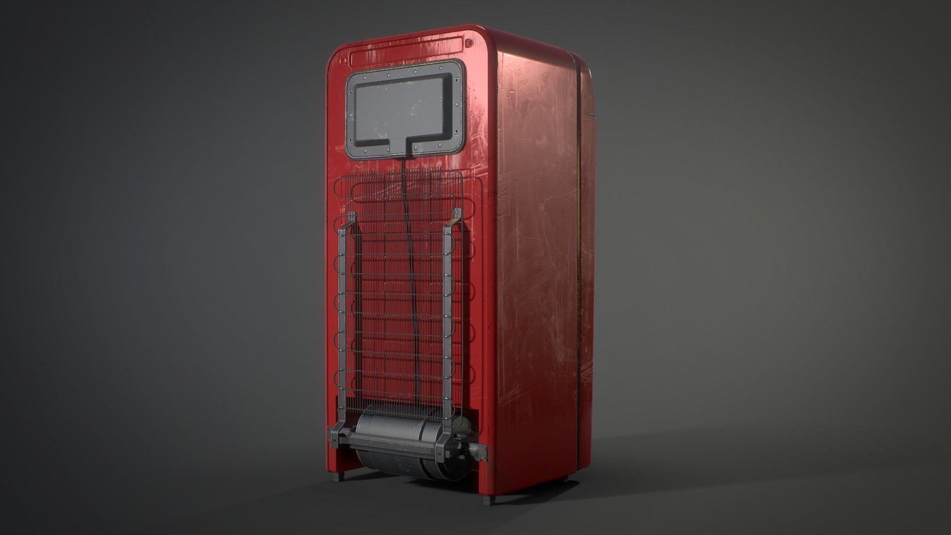 3D model Vintage Soviet Fridge - ZIL Moskva VR / AR / low-poly | CGTrader