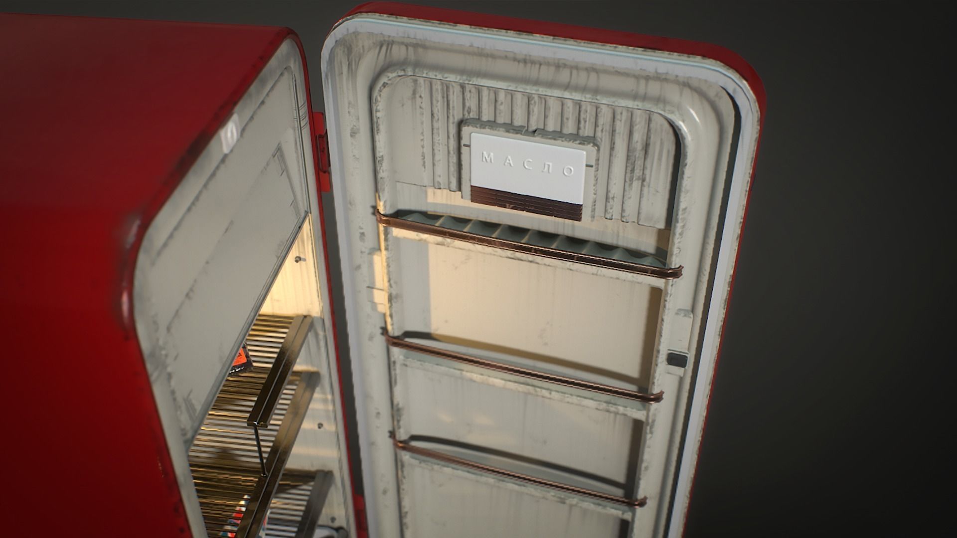 3D model Vintage Soviet Fridge - ZIL Moskva VR / AR / low-poly | CGTrader