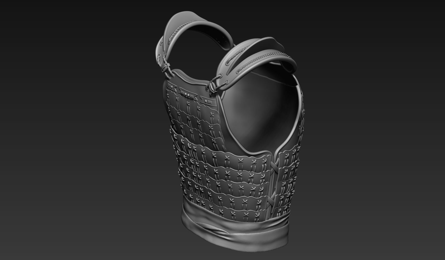 Samurai Torso Armor 3D model | CGTrader