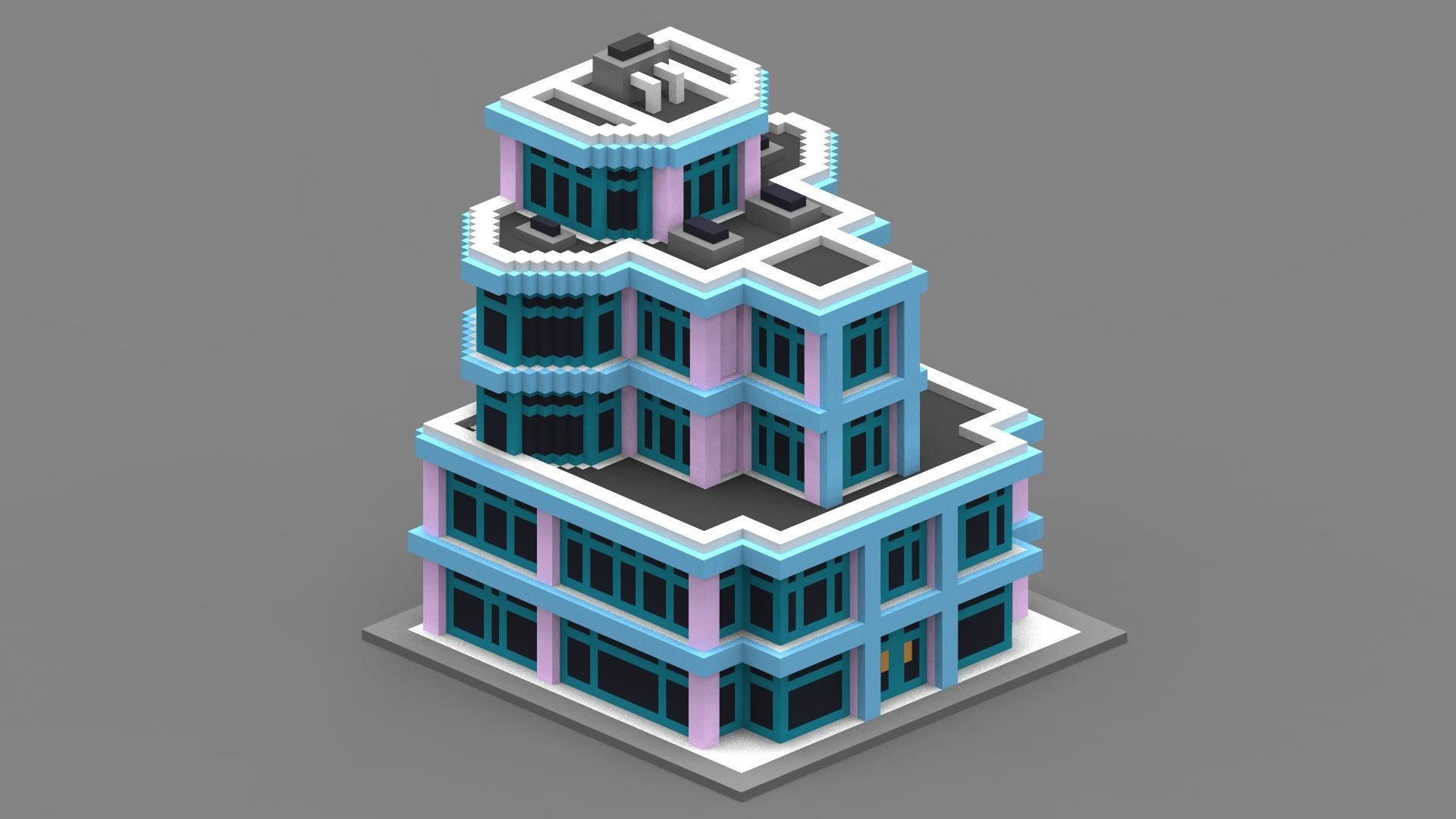 3D model House Voxel - 21 VR / AR / low-poly | CGTrader
