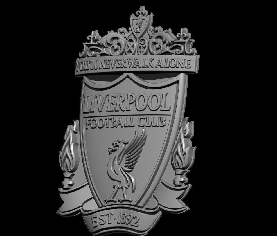 Liverpool FC Logo Footbal Club 3D 3D model 3D printable | CGTrader