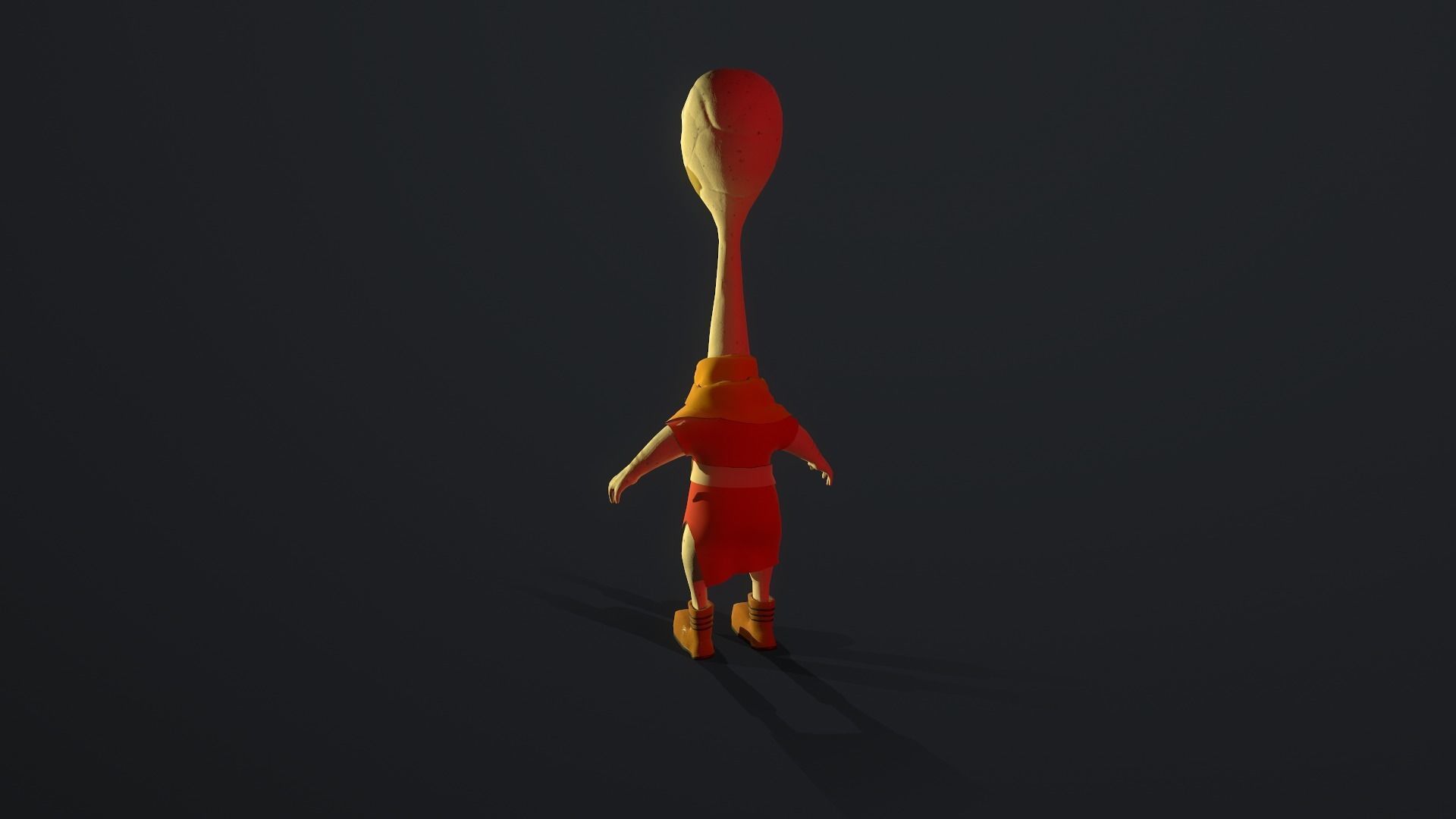 3D model Alien Monk VR / AR / low-poly | CGTrader