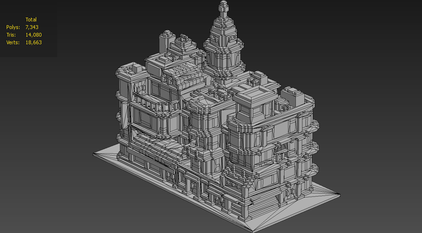 3D model House Voxel - 32 VR / AR / low-poly | CGTrader