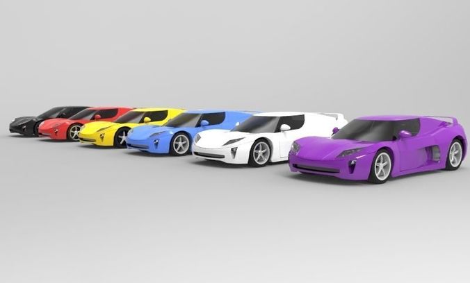 Brandless Car 1 3D model | CGTrader