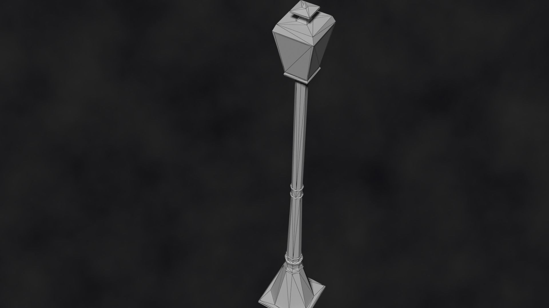 3D model Low poly city lamp post VR / AR / low-poly | CGTrader