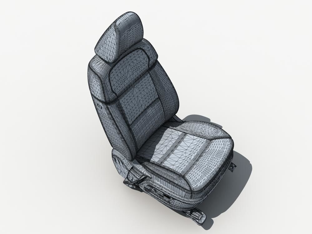 Car Seat Structure 3D model | CGTrader