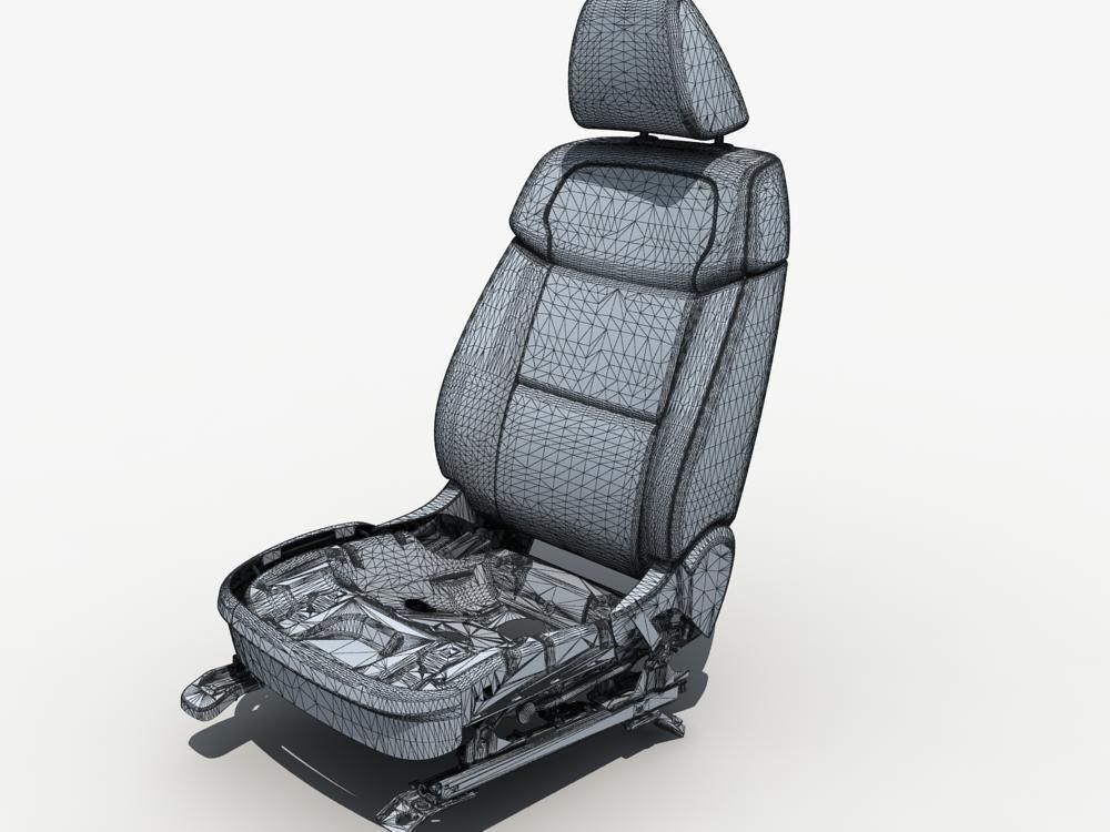 Car Seat Structure 3D model | CGTrader