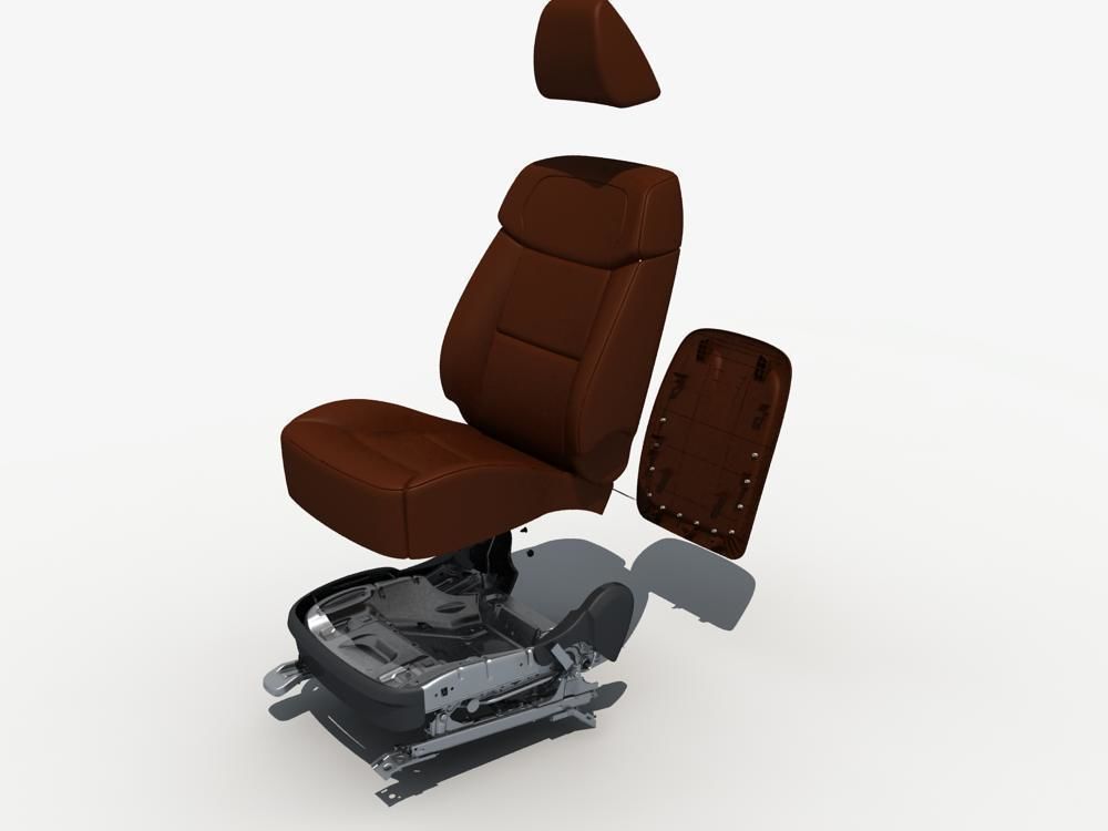 Car Seat Structure 3D model | CGTrader