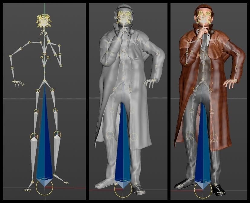 Sherlock Holmes 3D model animated rigged | CGTrader