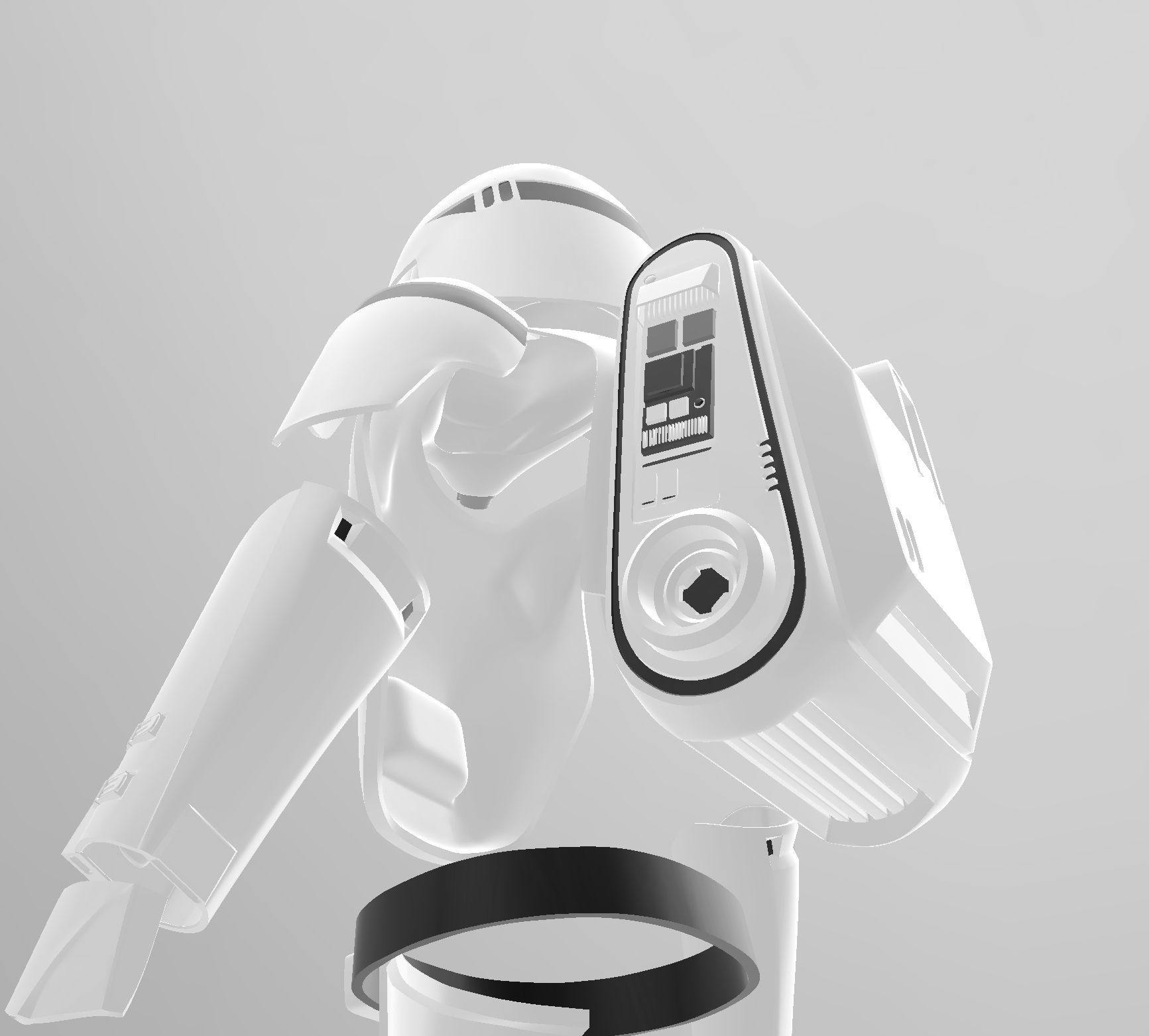 Star Wars TFA First Order SnowTrooper backpack 3D model 3D printable ...