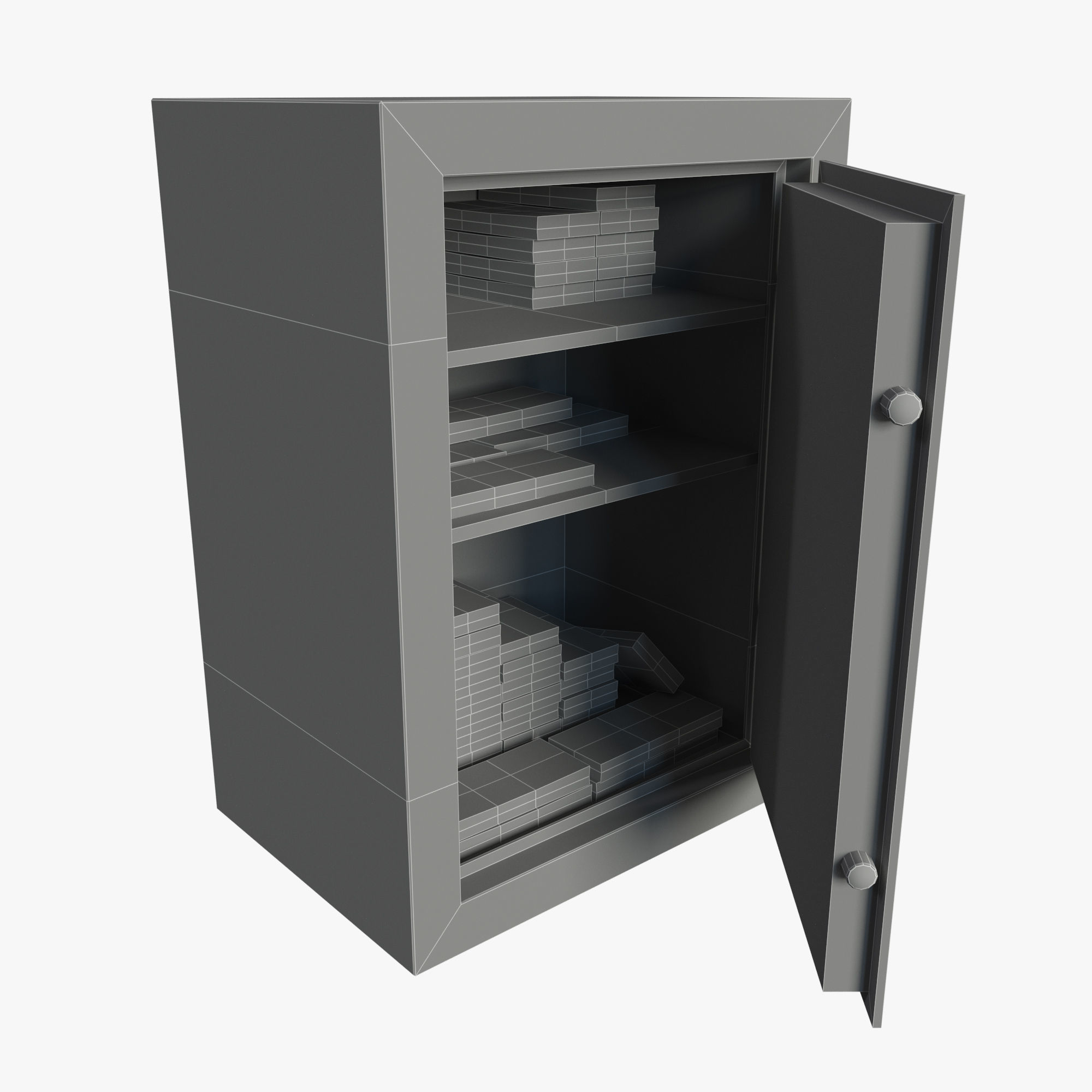 3D model Safe with money VR / AR / low-poly | CGTrader