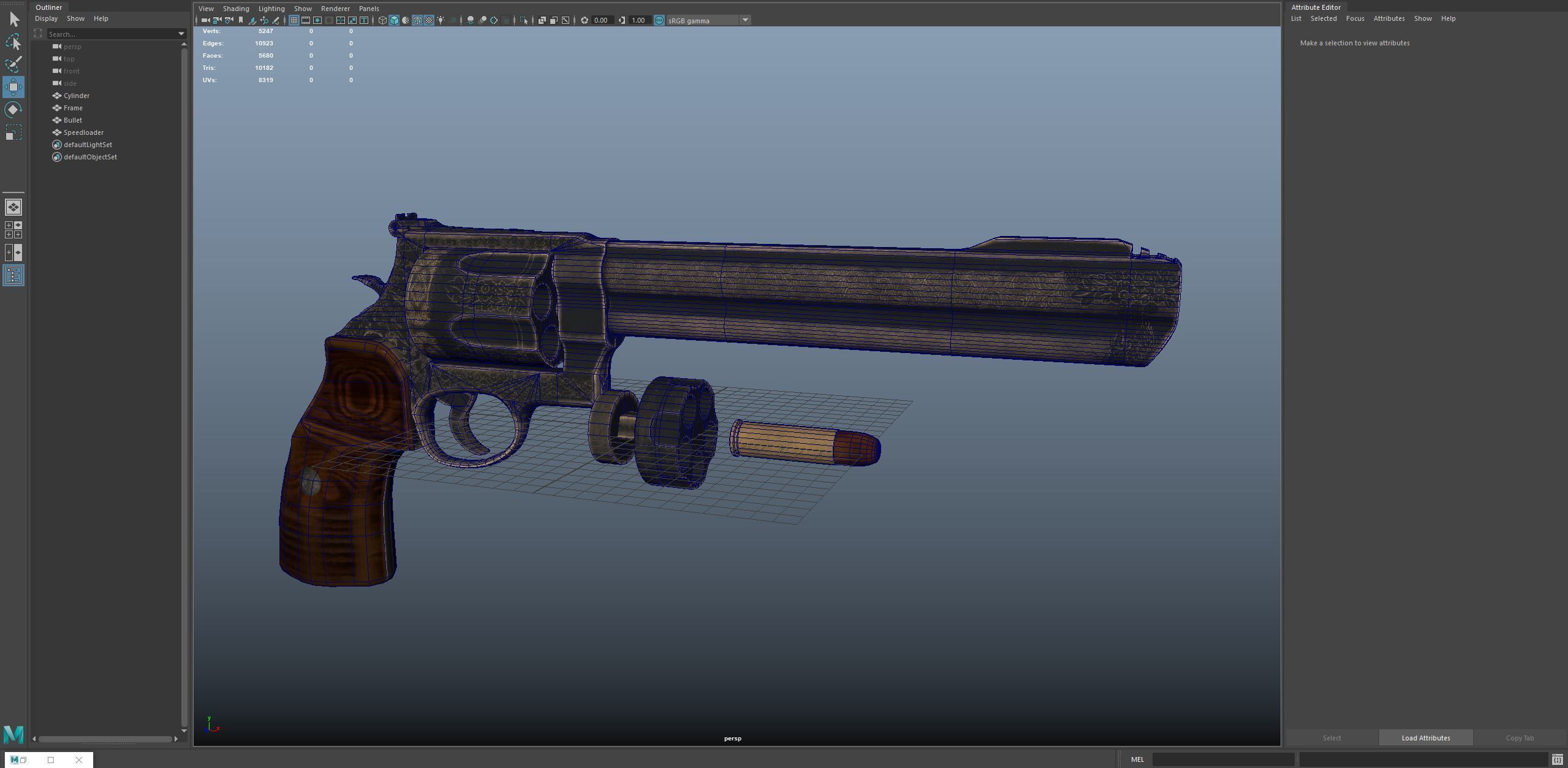 3D model Dead Eye Revolver VR / AR / low-poly | CGTrader