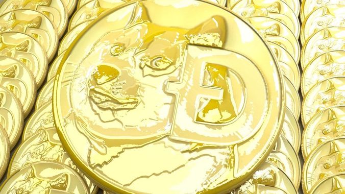 3D model DogeCoin version 1 3D Lowpoly model Game Ready VR AR Ready VR ...