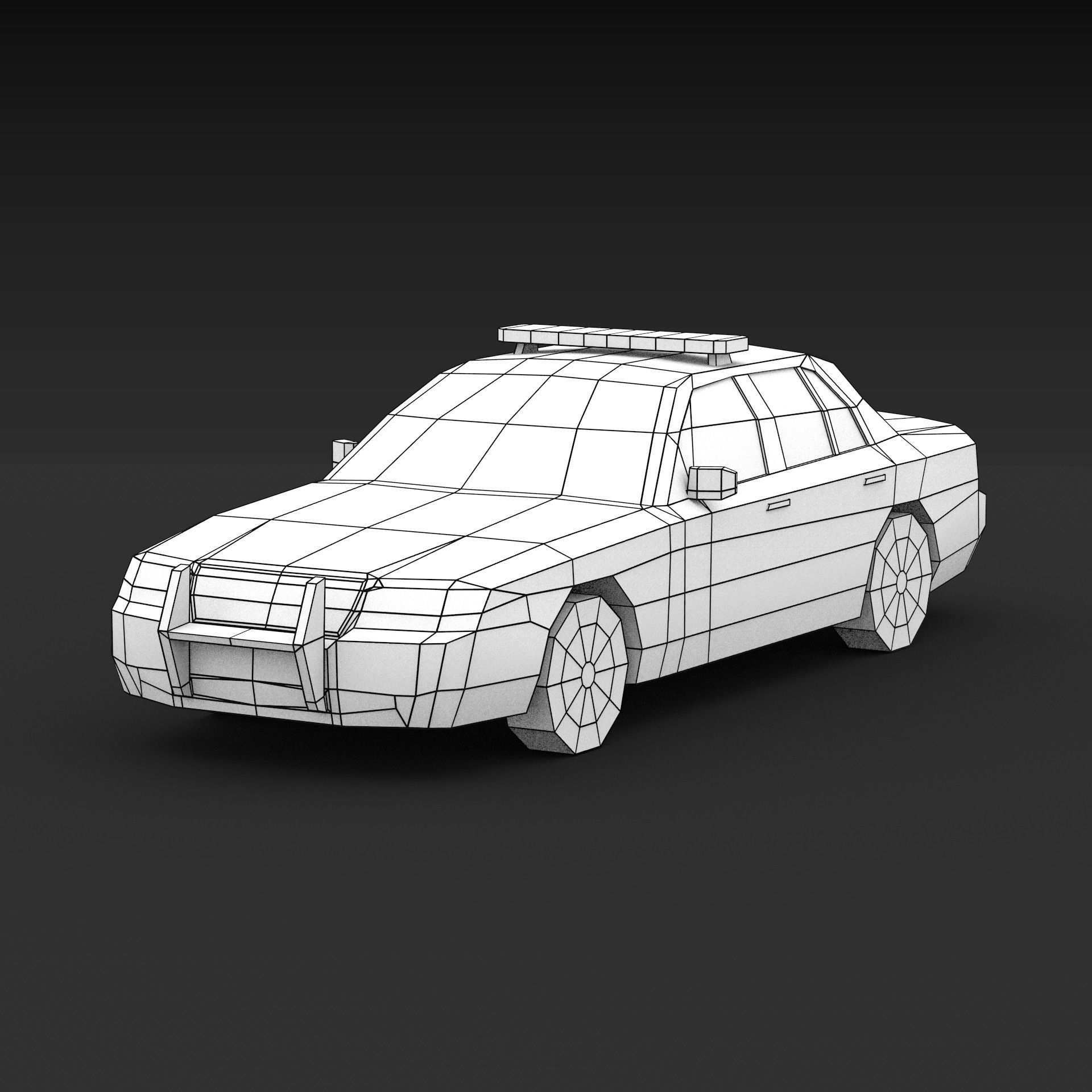 POLICE CAR free VR / AR / low-poly 3D model | CGTrader