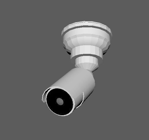 outdoor Security Camera low poly 3D model | CGTrader