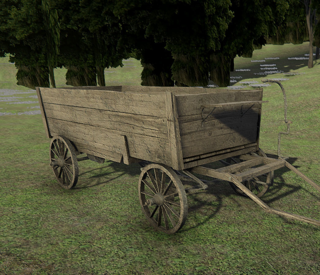 3D model Farm Carts VR / AR / low-poly | CGTrader