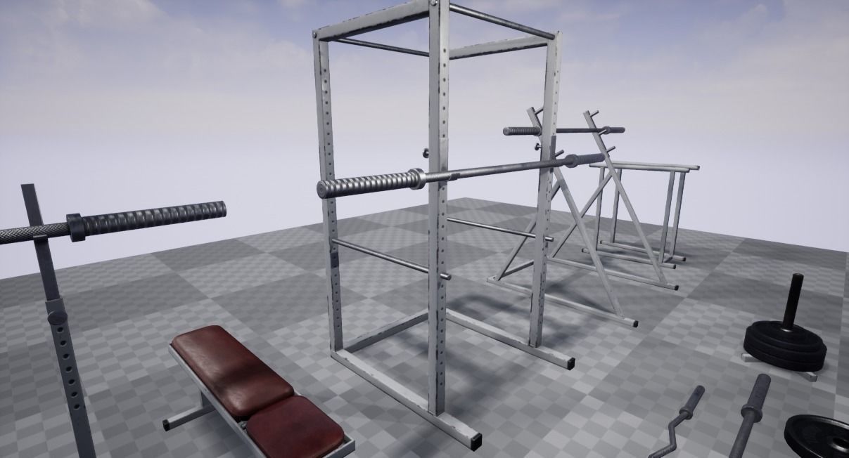 3D model GYM pack props VR / AR / low-poly | CGTrader