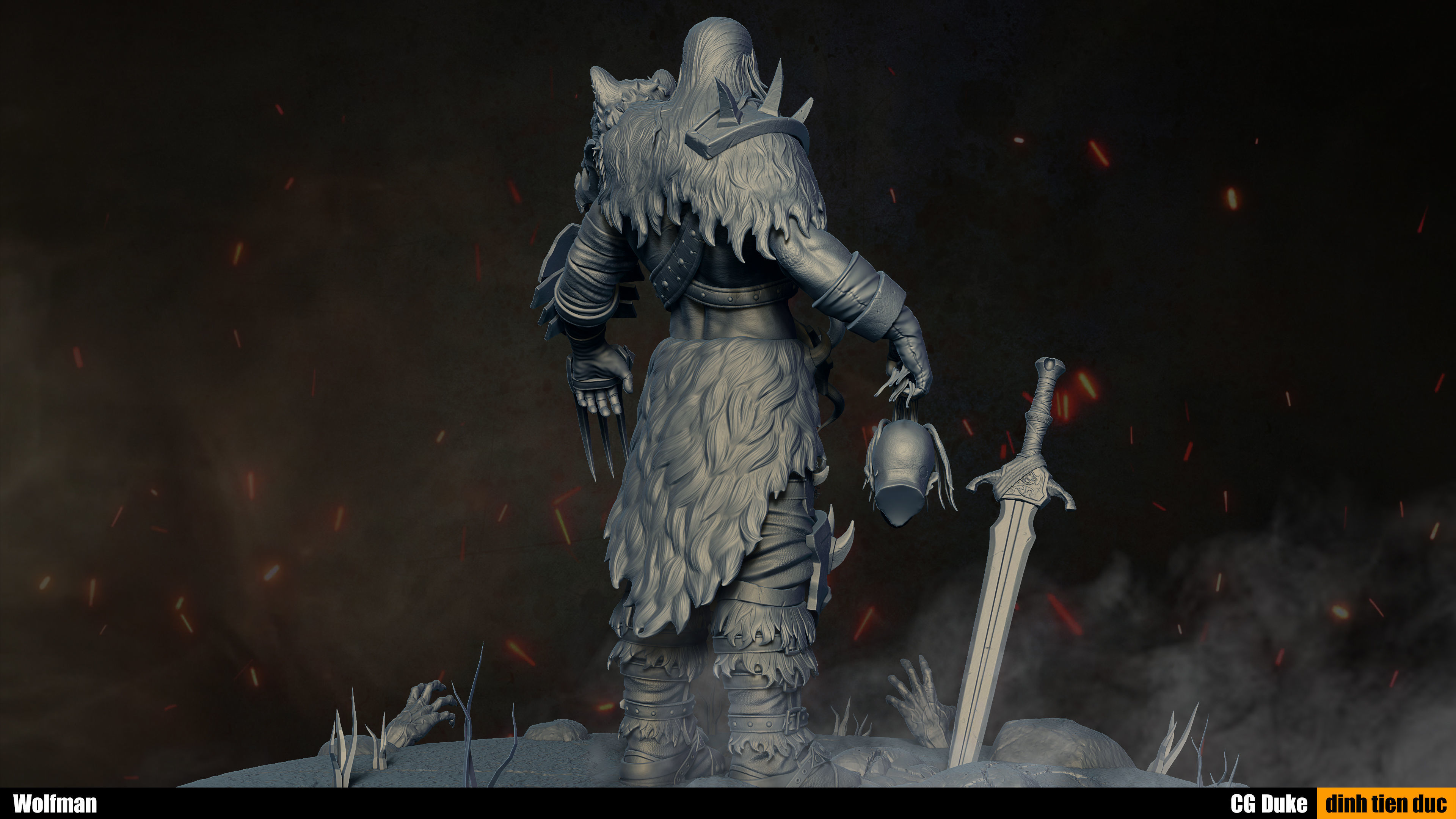 Wolfman 3D model | CGTrader