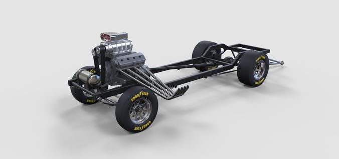 Chassis of Gasser 3D model | CGTrader