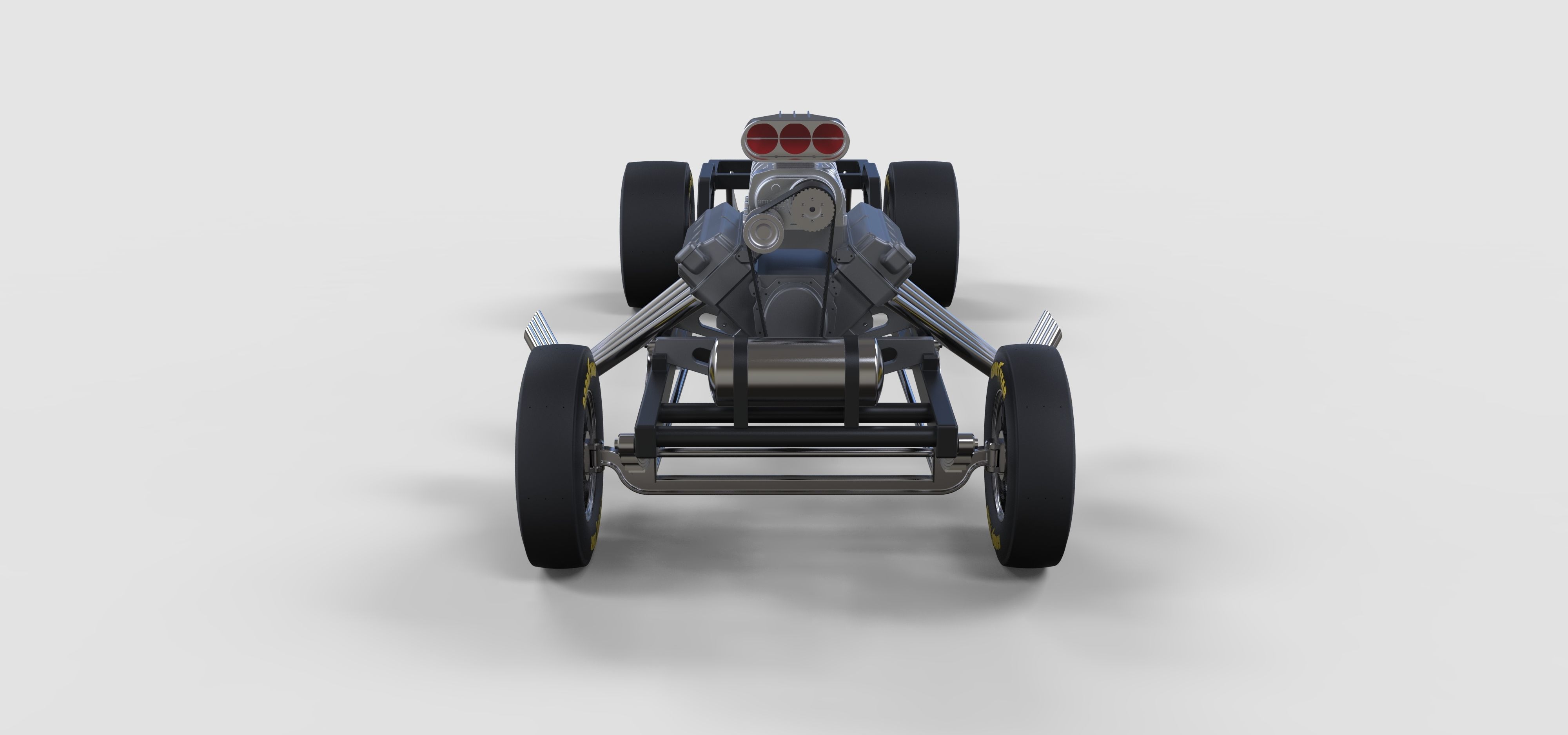 Chassis of Gasser 3D model | CGTrader