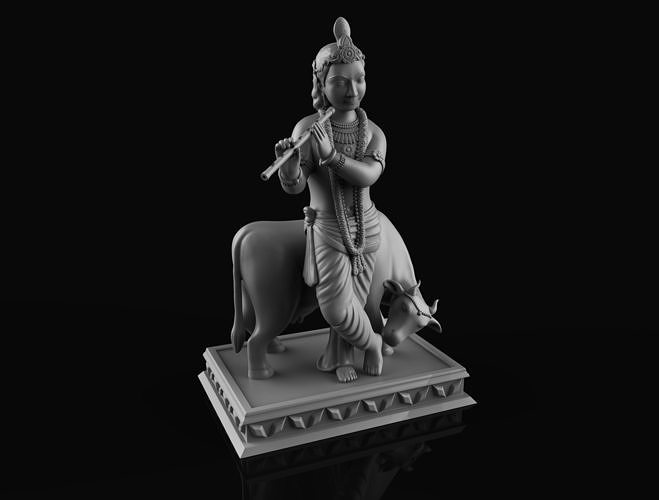 Lord Krishna Traditional 3D model 3D printable | CGTrader