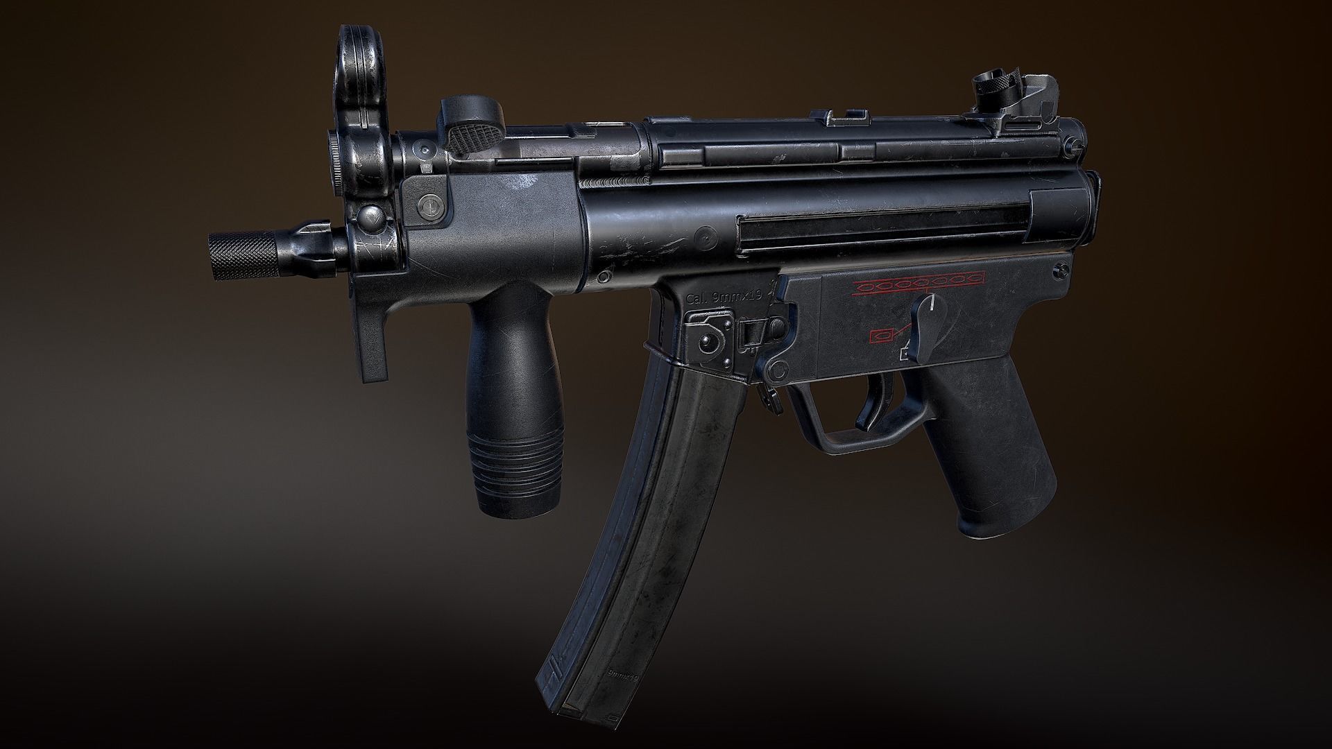 3D model MP5K-N Submachine Gun VR / AR / low-poly | CGTrader