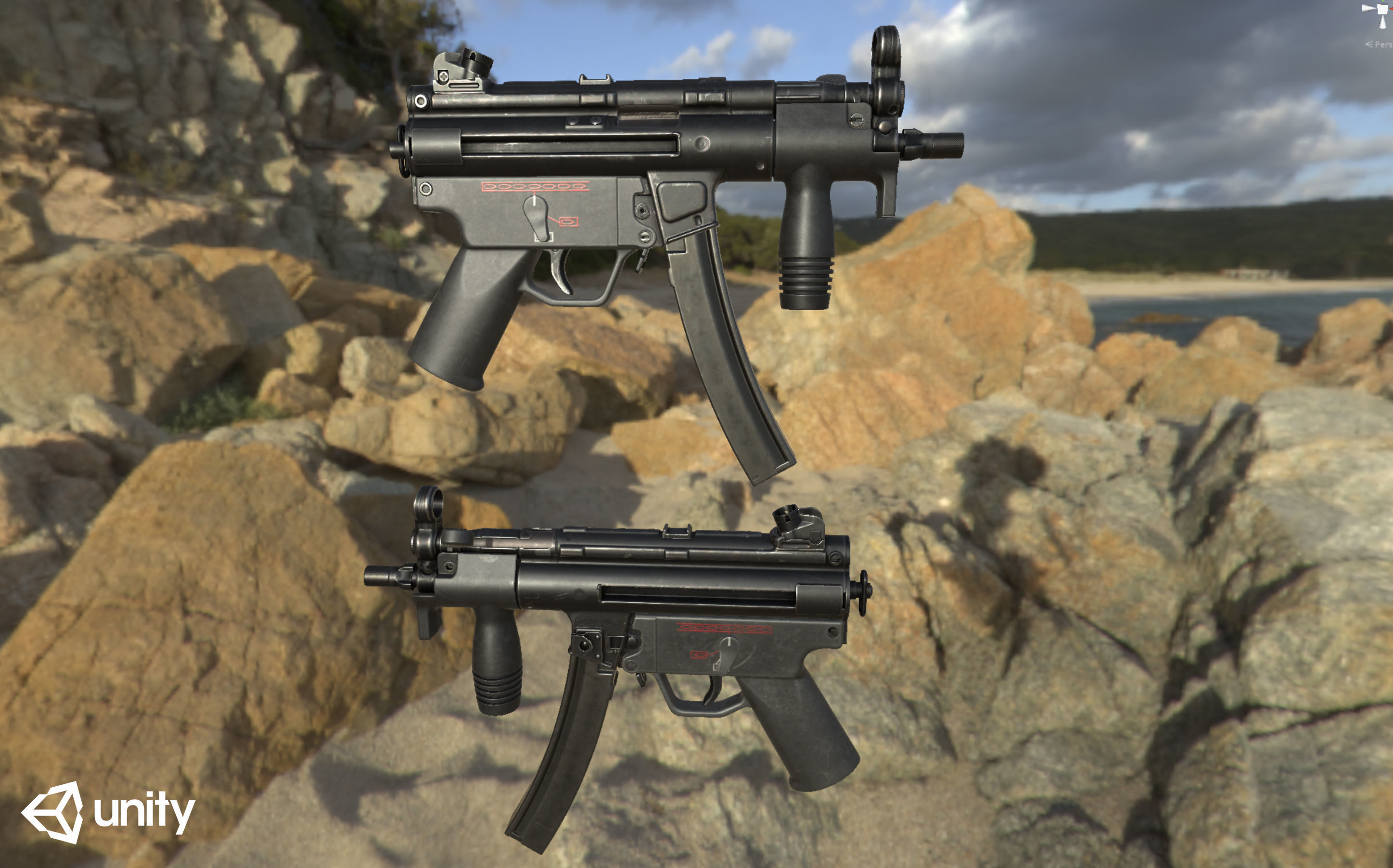 3D model MP5K-N Submachine Gun VR / AR / low-poly | CGTrader