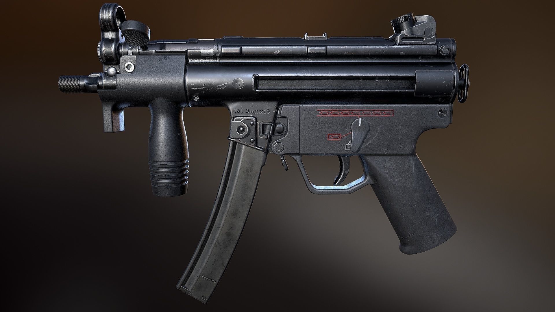 3D model MP5K-N Submachine Gun VR / AR / low-poly | CGTrader